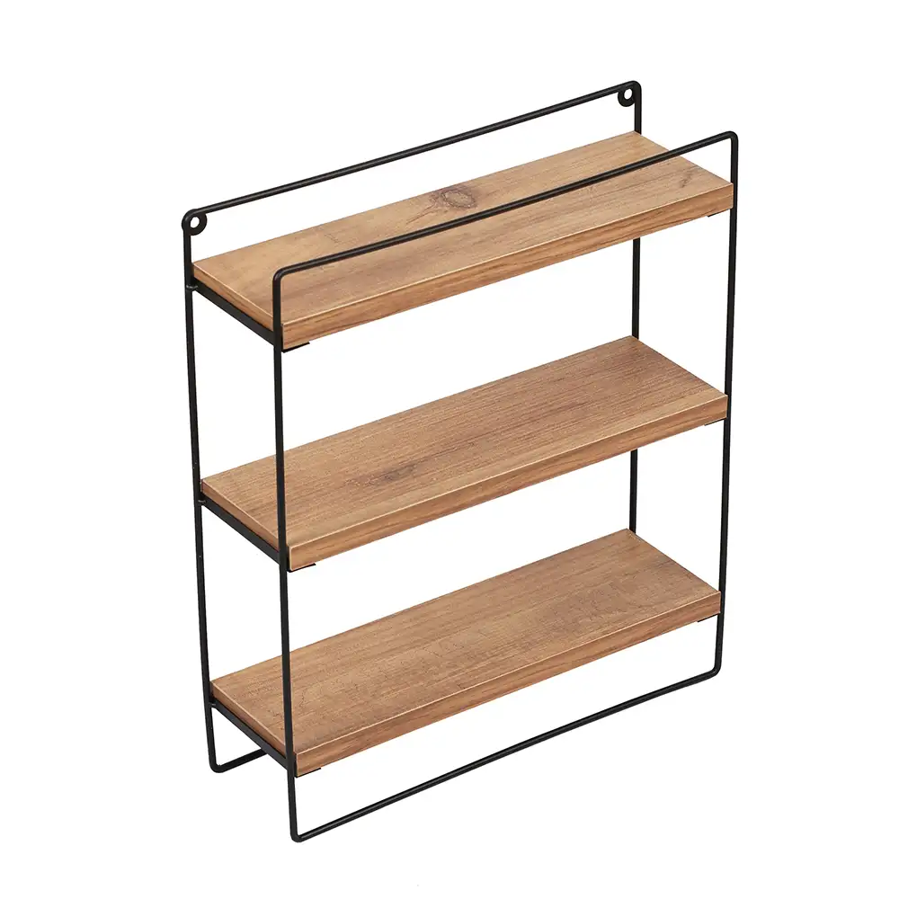 Wholesale Metal Wall Shelf With Wooden Shelf | Metal Wal Rack